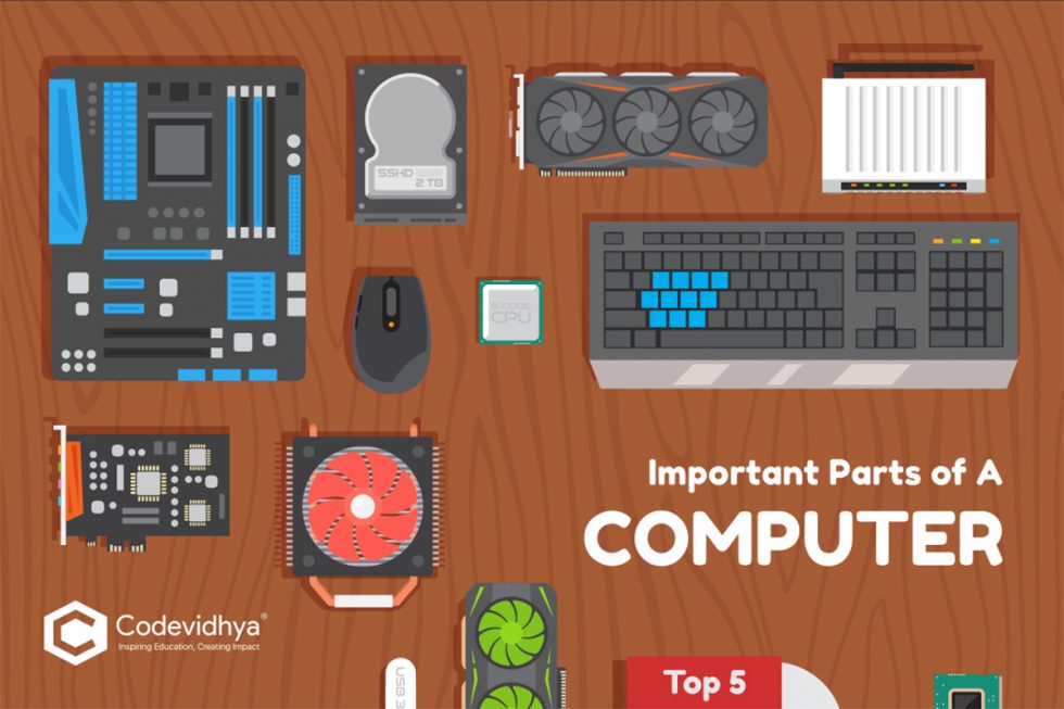 Important Parts of A Computer - Top 5 - Codevidhya